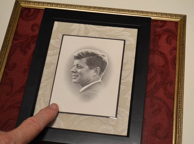 JFK Collection: Talking Frame & Original Funeral Cloth, John F. Kennedy ...