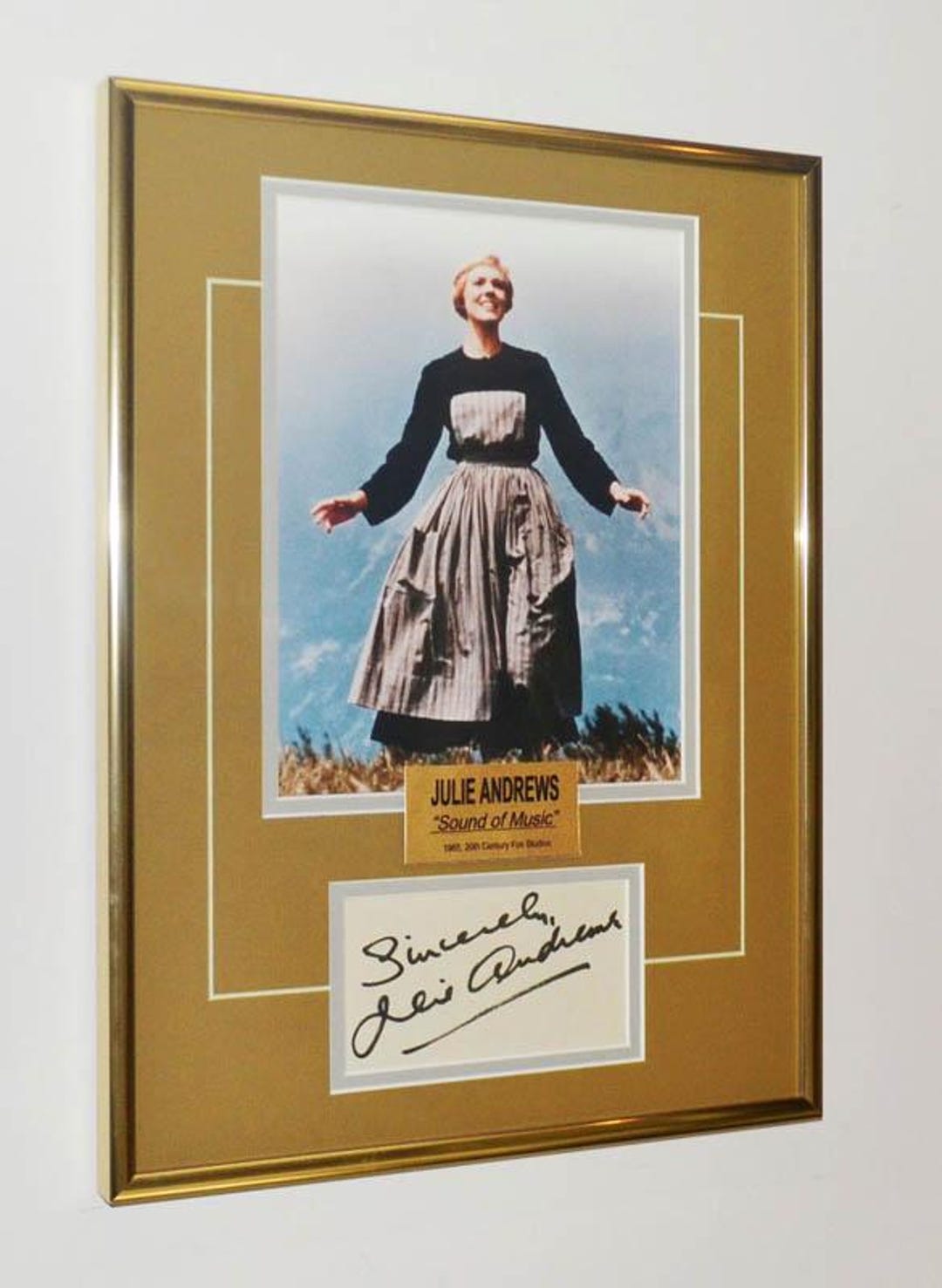 Signed "sound of Music" Framed Photo, Julie Andrews, Christopher ...