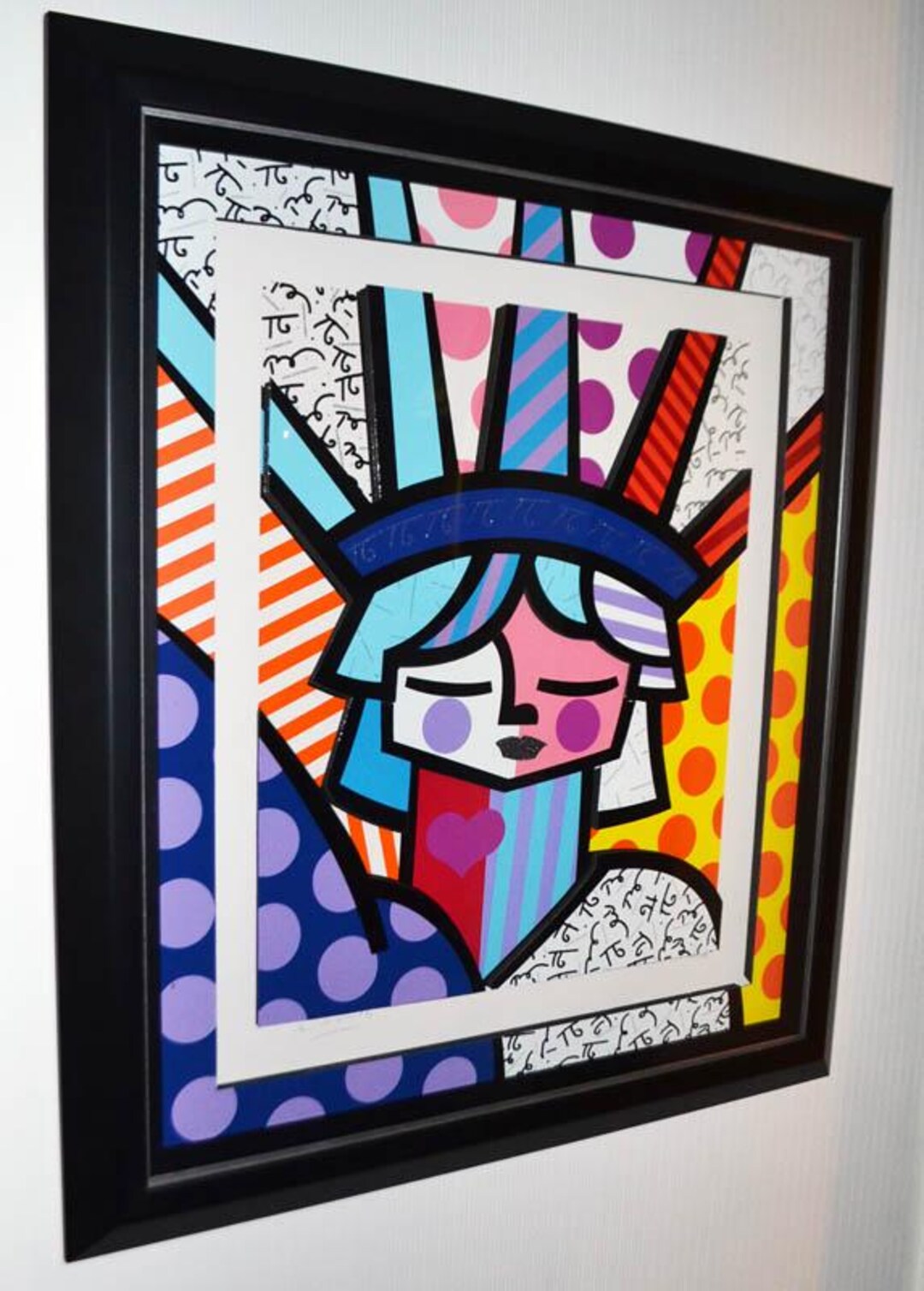 Romero Britto "free" Liberty 3D Giclee: Hand Signed, Mixed Media - Etsy
