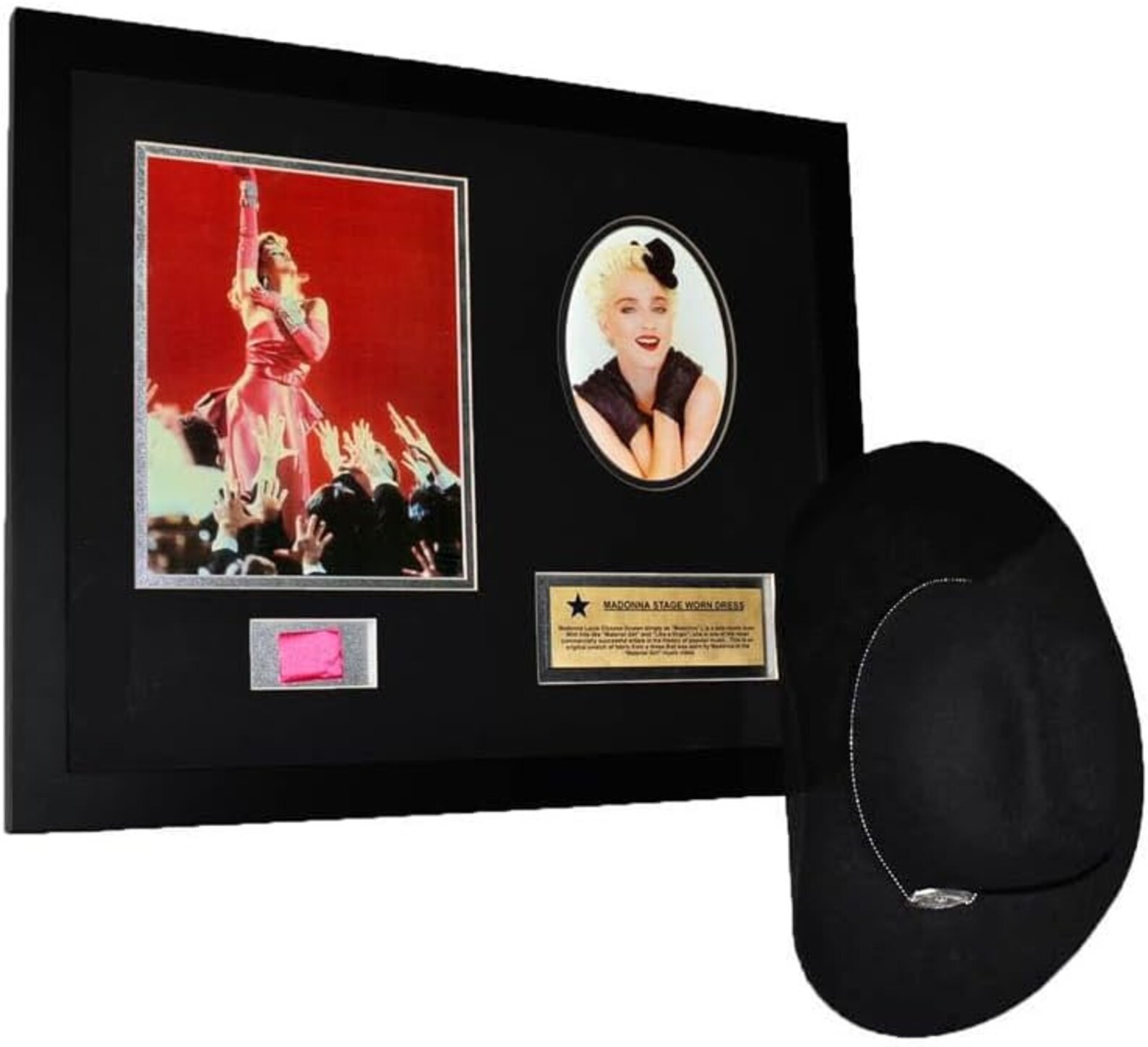 MADONNA Autograph Cowboy HAT Costume Piece Framed Cd UACC - Etsy
