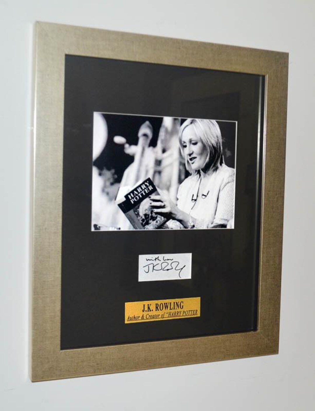 Signed J.K. ROWLING Autograph Framed, Harry Potter Magic Wand, Uacc Rd ...