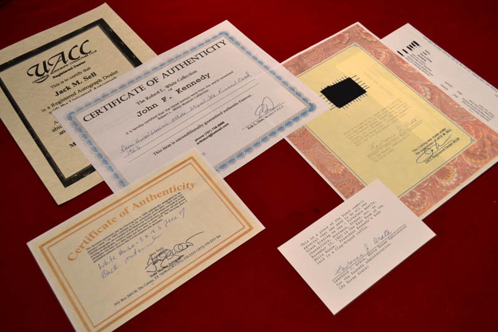 JFK Collection: Talking Frame & Original Funeral Cloth, John F. Kennedy ...