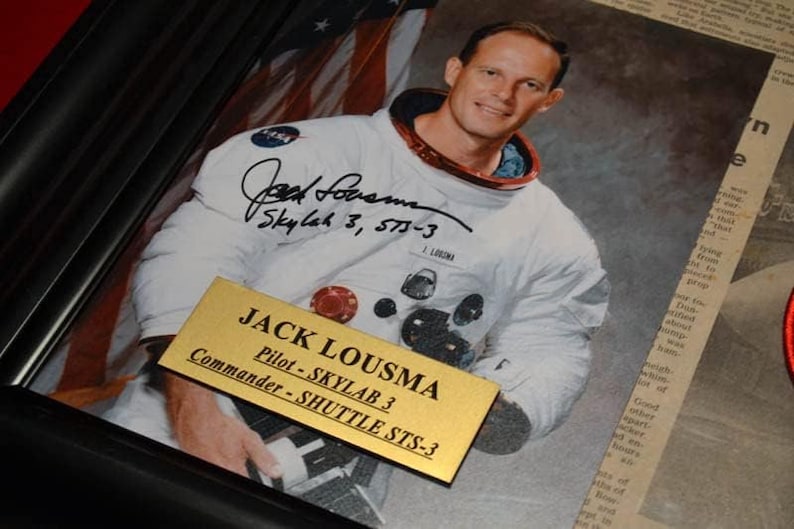 Signed Alan Bean, Jack Lousma SKYLAB APOLLO NASA Astronaut Autograph ...