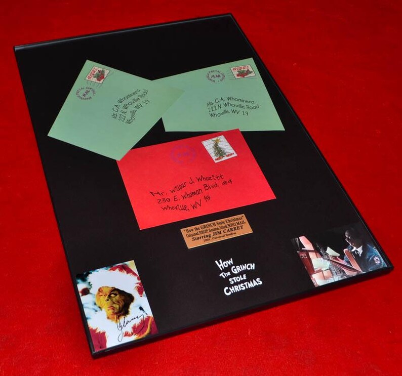 Grinch Movie Prop: Screen-used Who Mail Display, Framed With Blu Ray - Etsy