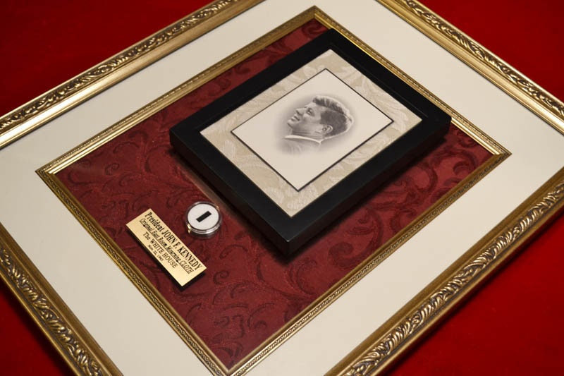 JFK Collection: Talking Frame & Original Funeral Cloth, John F. Kennedy ...