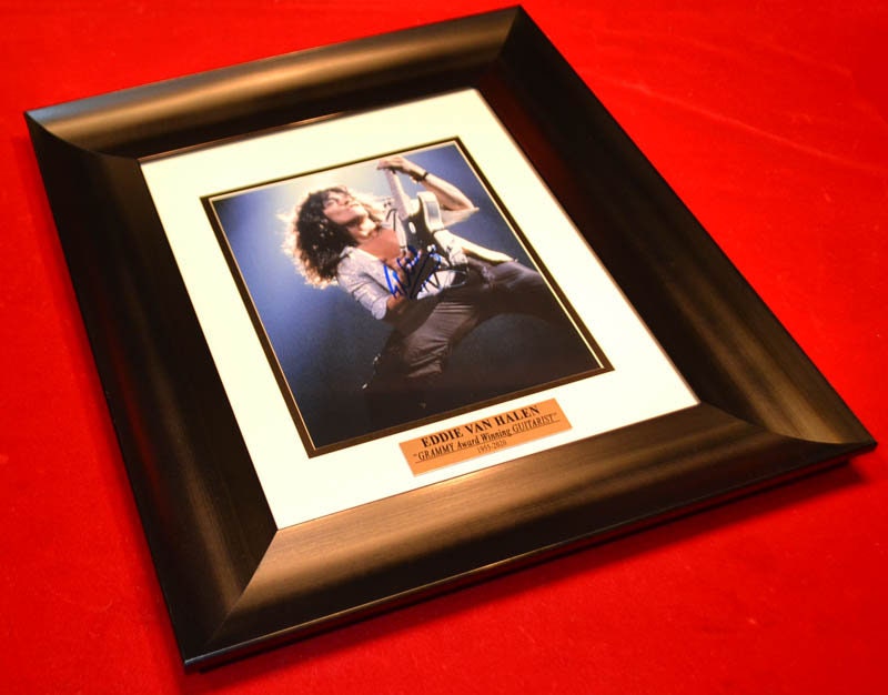 Rare EDDIE VAN HALEN Signed Original Autograph, Frame, Plaque, Coa Uacc ...