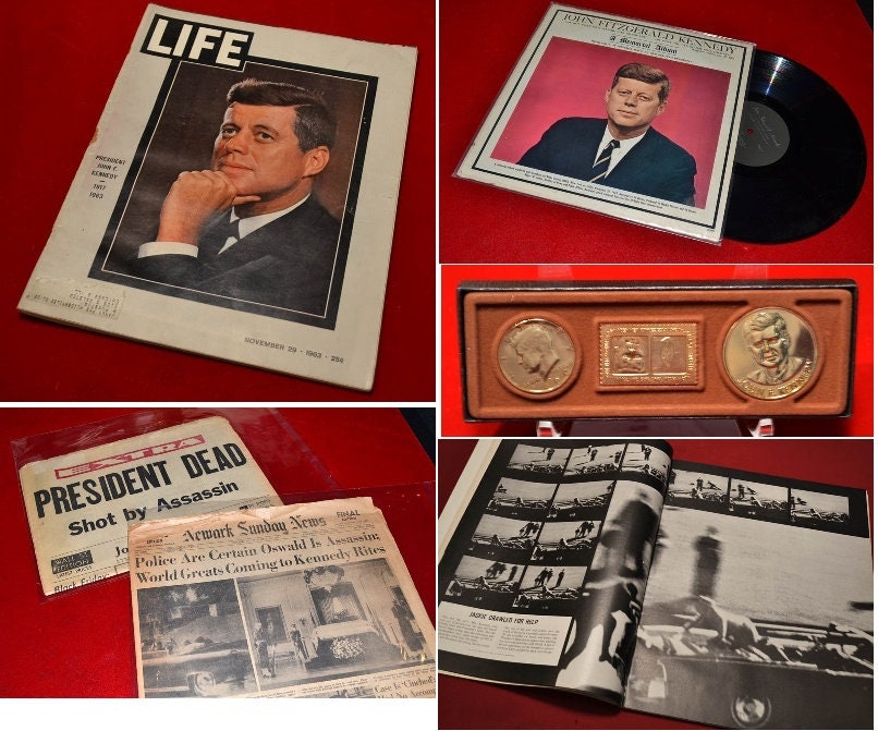 JFK Collection: Talking Frame & Original Funeral Cloth, John F. Kennedy ...