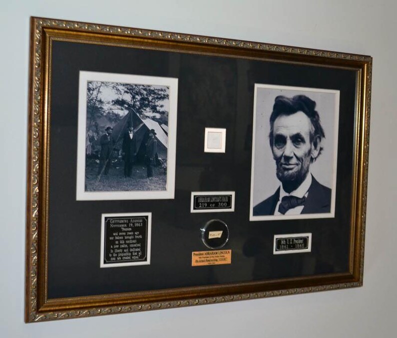 ABRAHAM LINCOLN Signed in His Hand the Word,"court" Exhibit W/ Photos ...