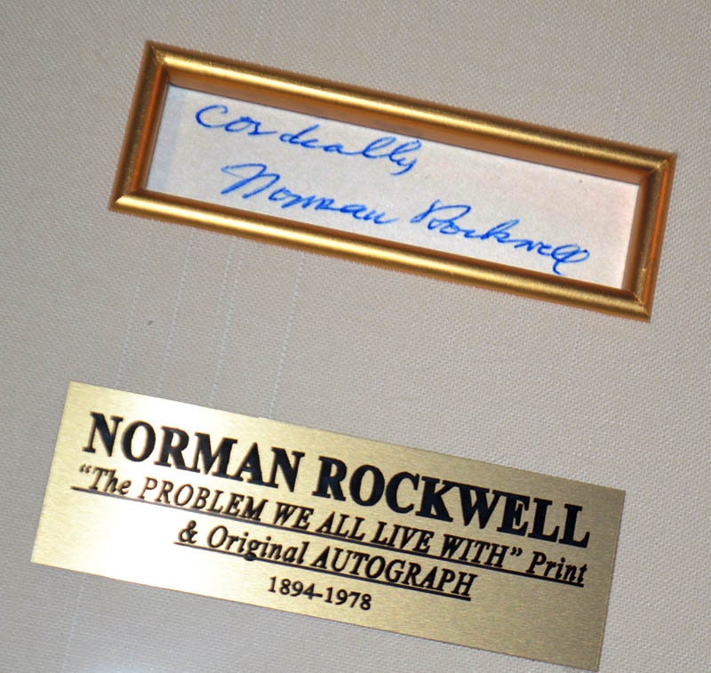 The problem We All Live With Signed CORETTA SCOTT KING, Norman Rockwell W/ Ruby Bridges ...