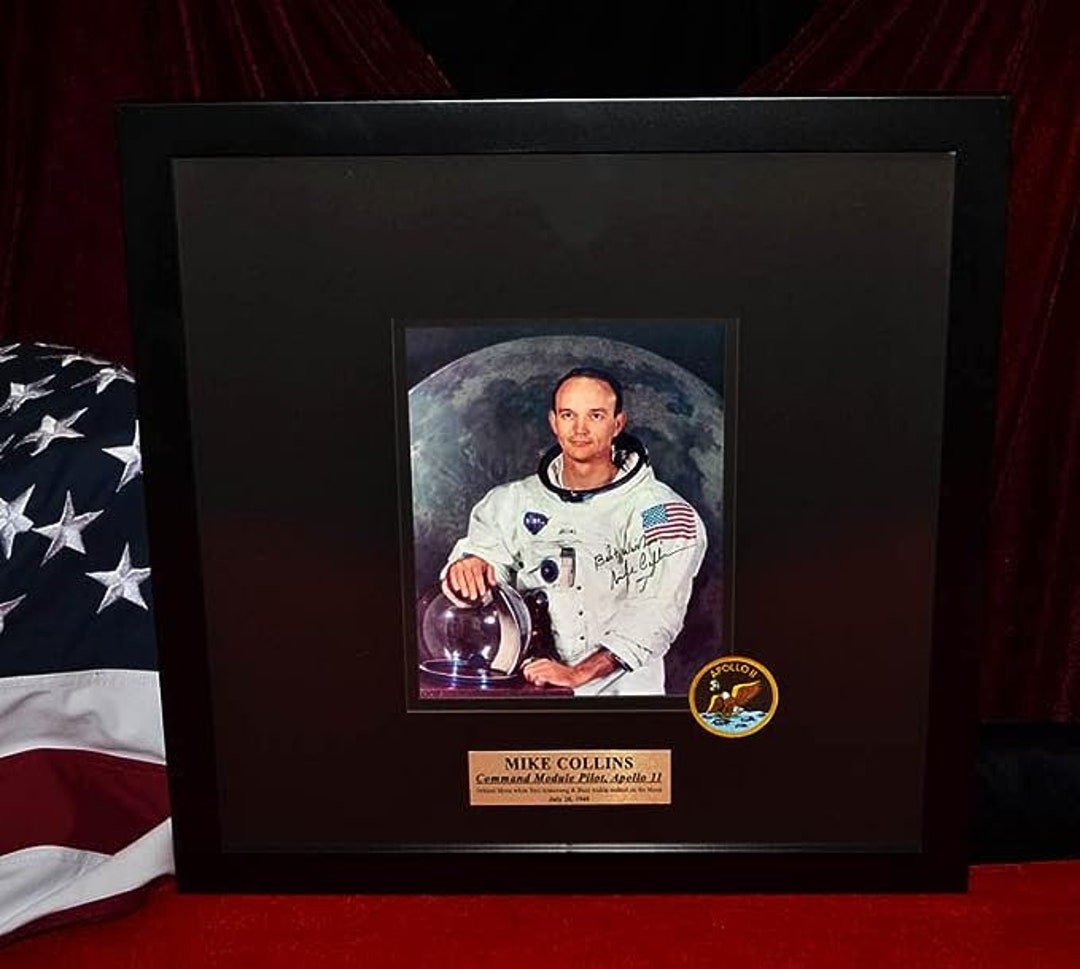 Signed Michael Collins Apollo 11 Photo: Framed Autograph With COA - Etsy