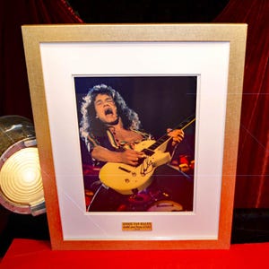 Rare, EDDIE VAN HALEN Hand-signed Original Autograph, Frame, Plaque ...