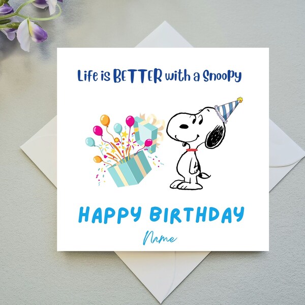 Snoopy Birthday - Etsy