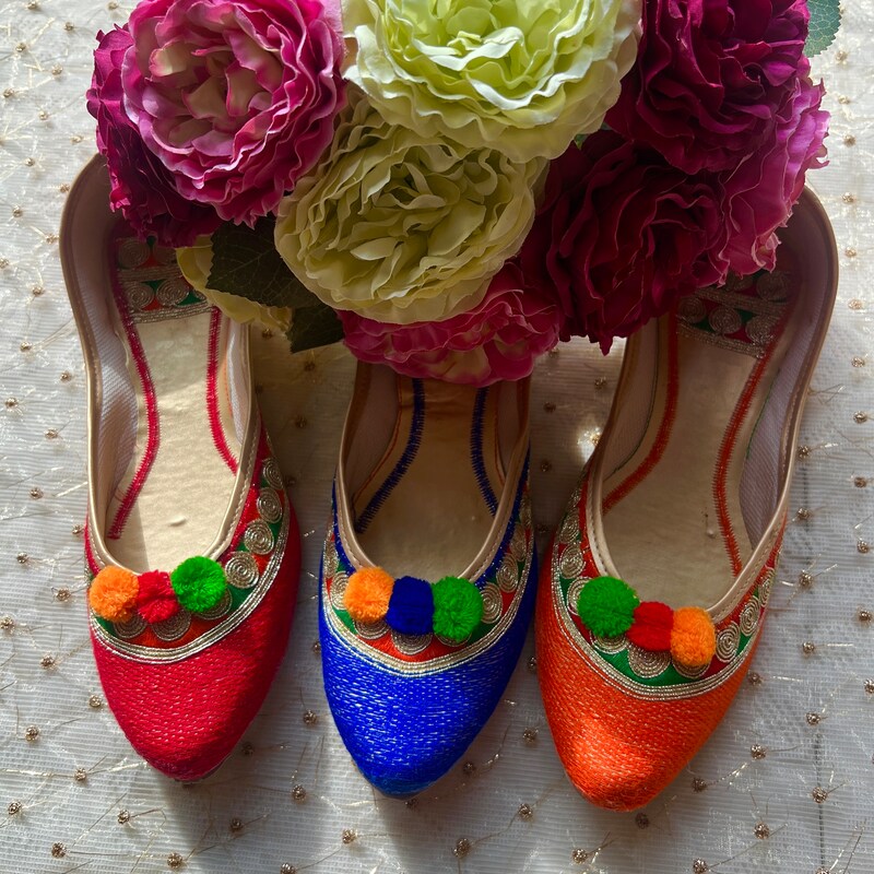 Orange Punjabi Jutti - Etsy