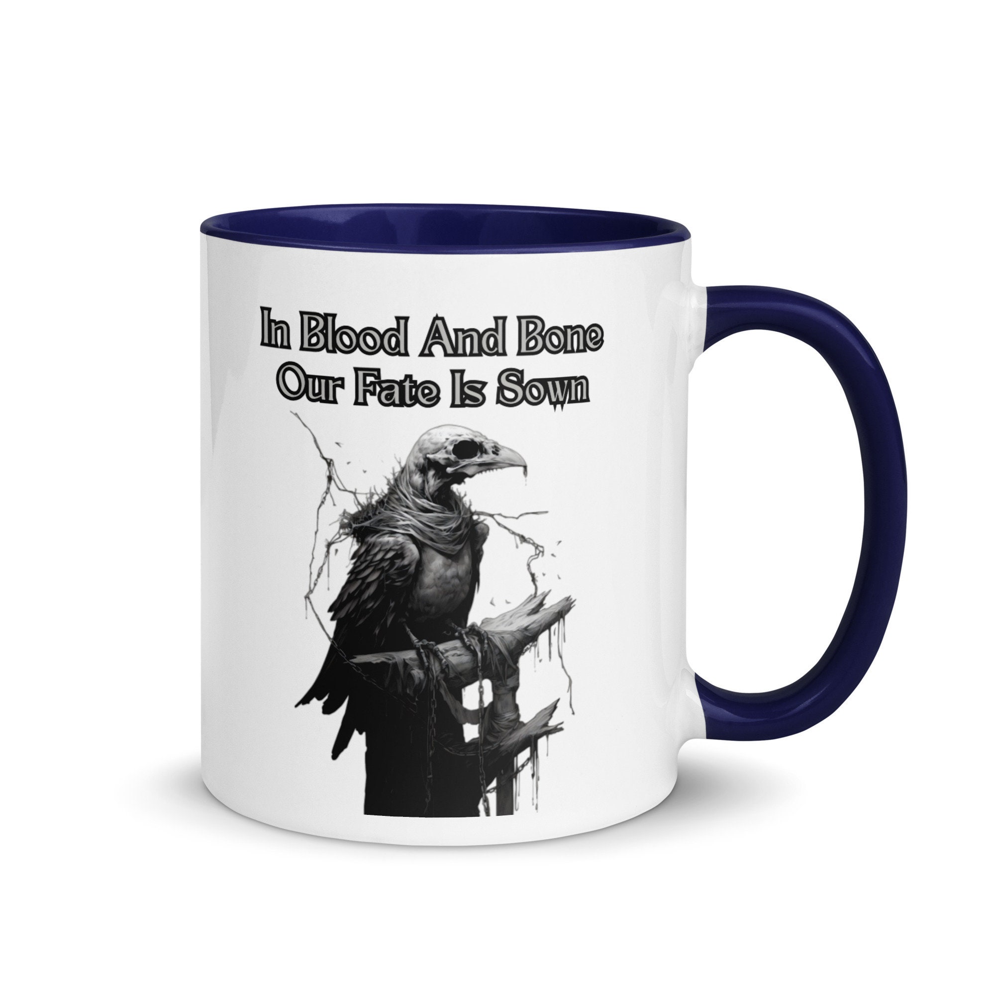 In Blood and Bone, Our Fate is Sown, Undead Raven Coffee Mug - Etsy