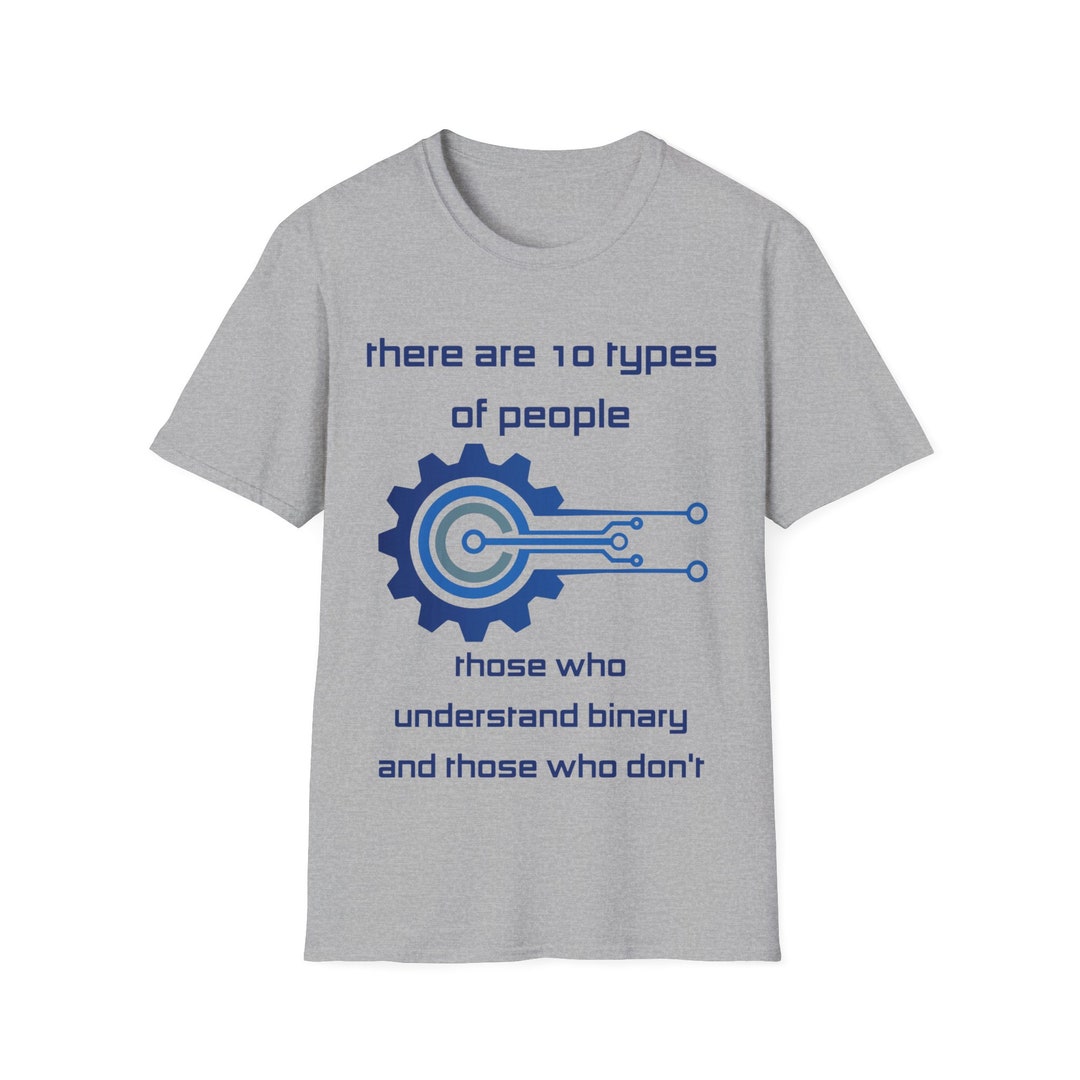 Decode the Humor: '10 Types of People' Binary Graphic - Etsy