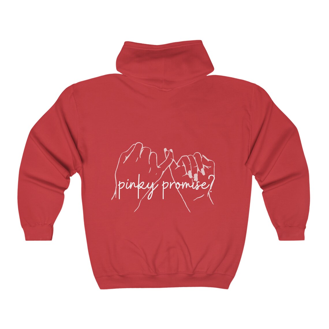 Pinky Promise Zip-up Hoodie - Etsy