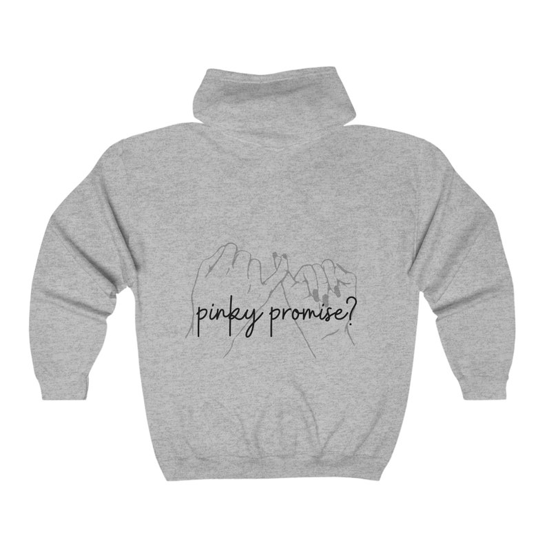 Pinky Promise Zip-up Hoodie - Etsy
