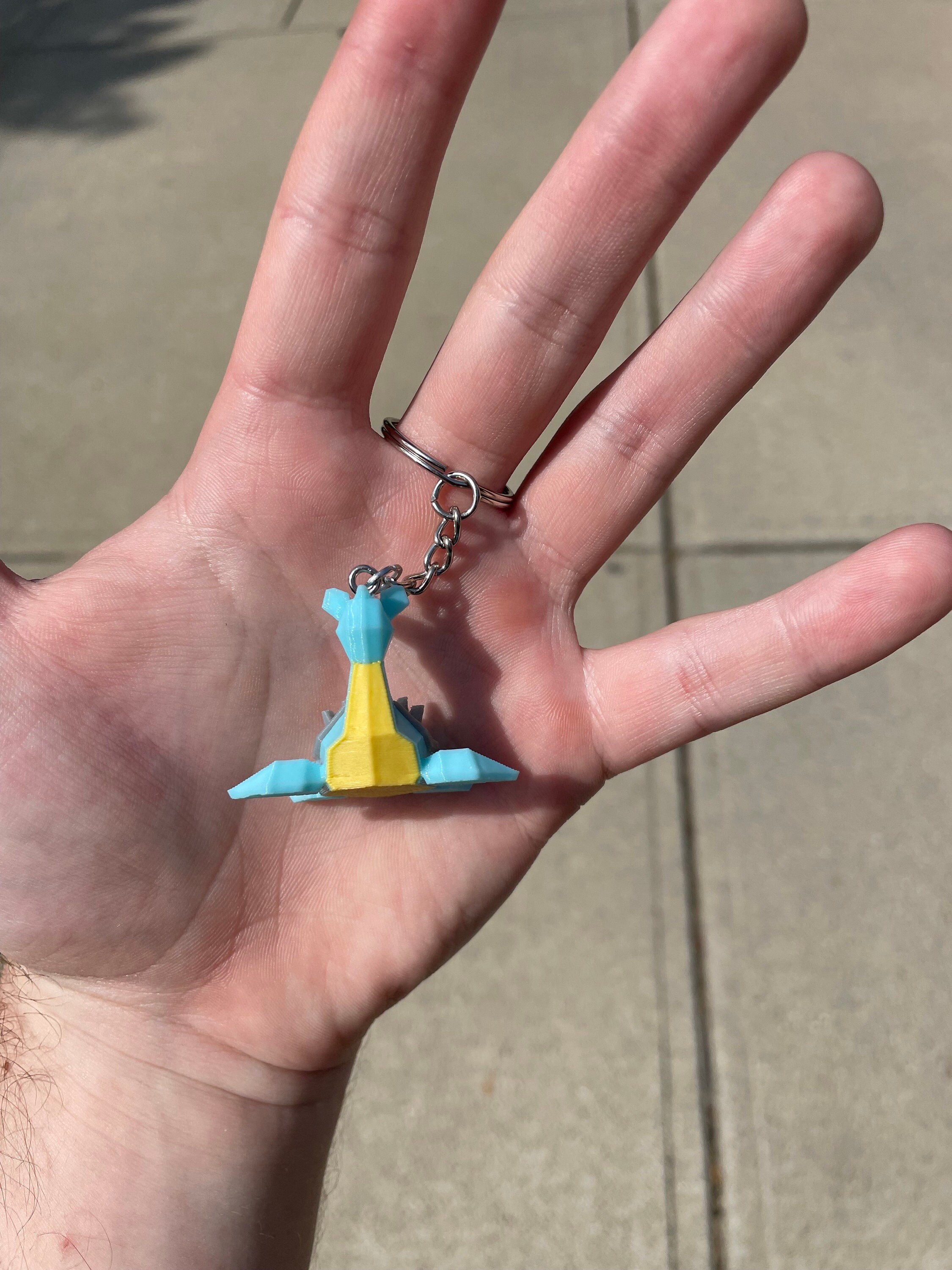 Low-poly Generation 1 Lapras Keychain - Etsy