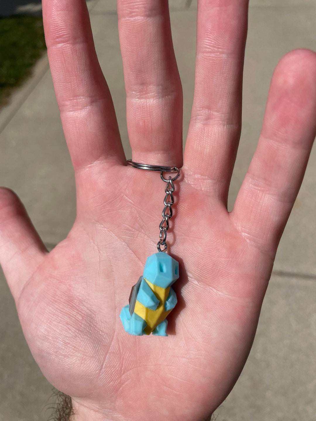 Low-poly Generation 1 Squirtle Pokémon Starter Keychain - Etsy