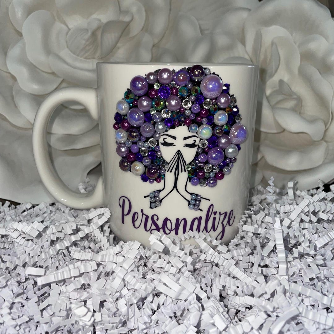 Bling and Pearl Mug - Etsy