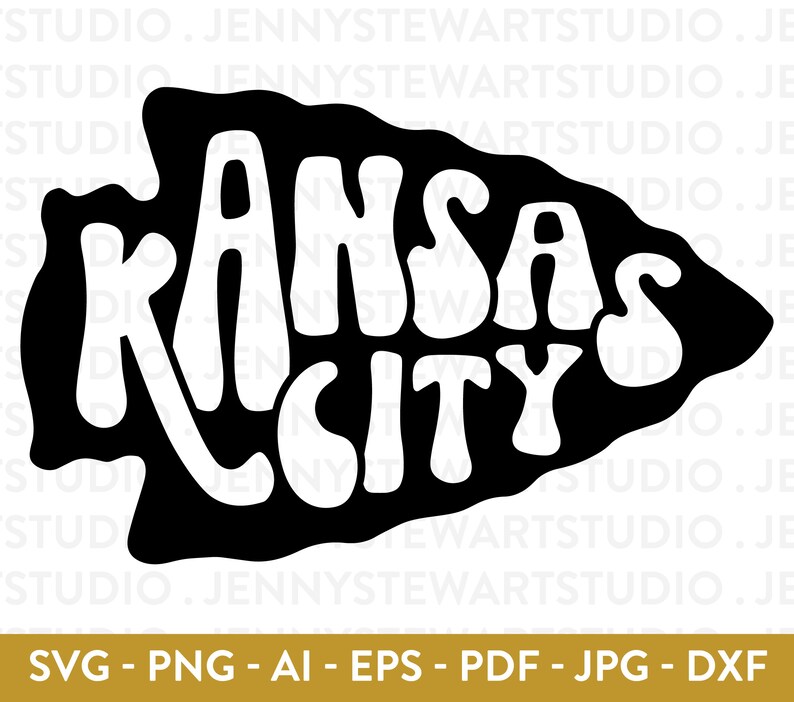 Groovy Arrowhead SVG, Kansas City SVG, Baby Svg, Chiefs Shirts Svg ...