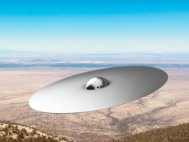 UFO Model Aztec 1948 Crash / Flying Saucer Model / CAD .stl File for 3D ...