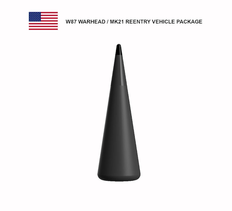 W87 Warhead / MK-21 Reentry Vehicle / Peacekeeper ICBM Thermonuclear ...