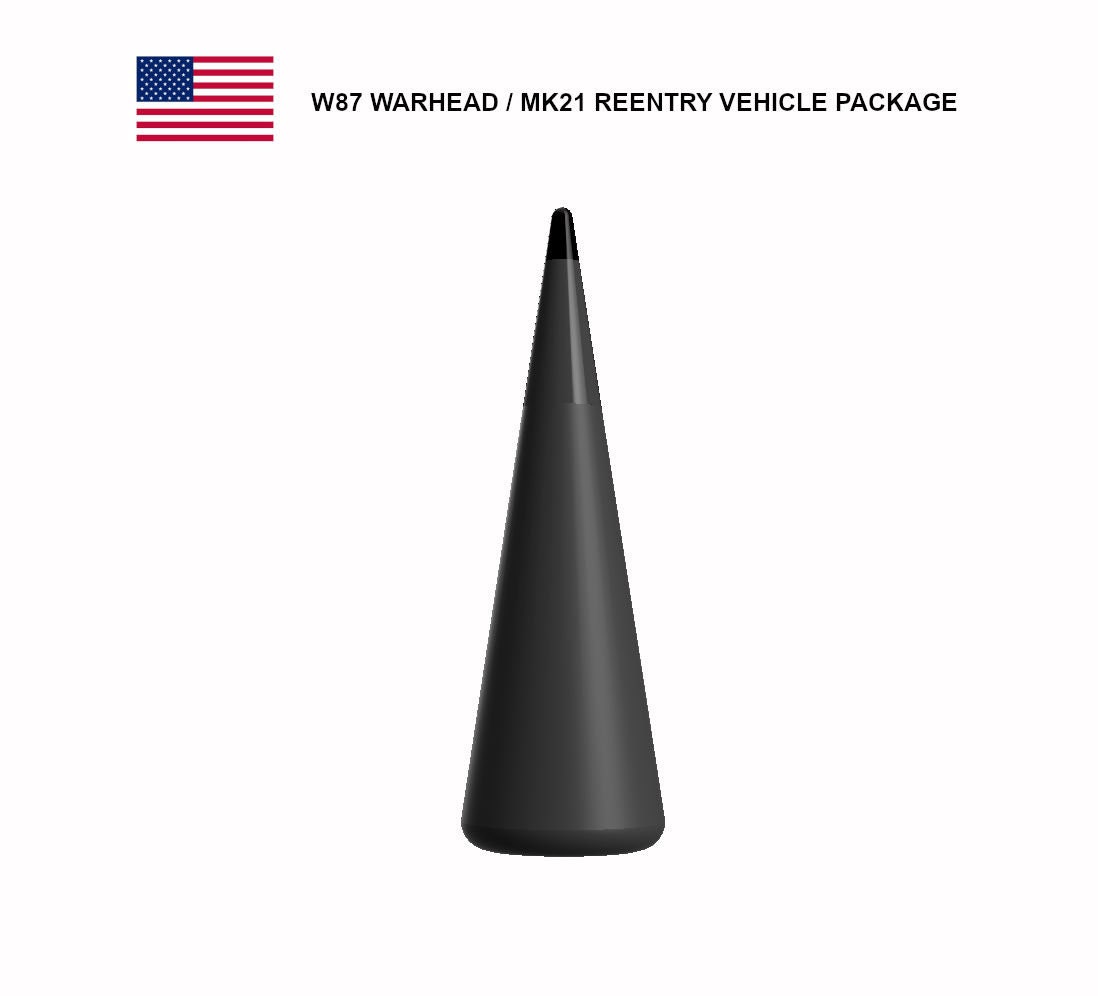 W87 Warhead / MK-21 Reentry Vehicle / Peacekeeper ICBM Thermonuclear ...