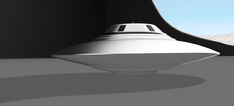 S4 Sport Model / Bob Lazar / UFO Model / Area 51 Flying Saucer .stl ...