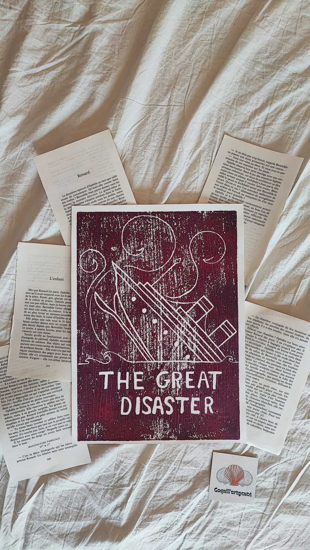 Affiche the Great Disaster Titanic - Etsy