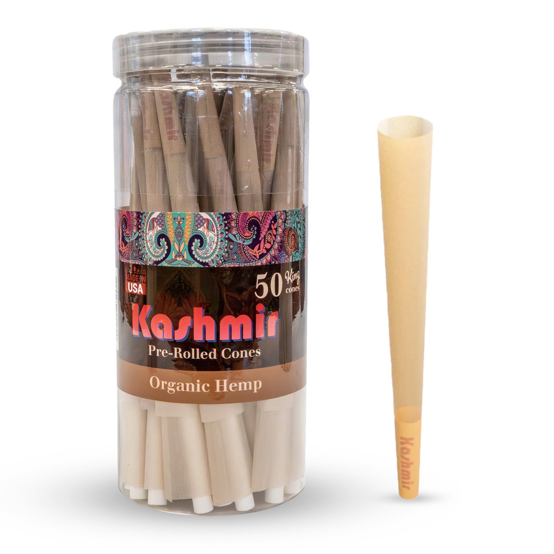 Kashmir Pre Rolled Cones Organic Hemp Natural Rolling Paper Cones King ...