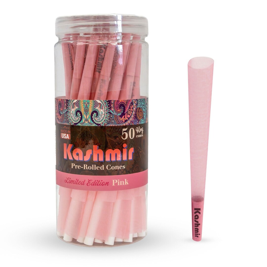 Pre Rolled Cones 50 Pack Pink Rolling Paper Cones With Ash Tray King ...