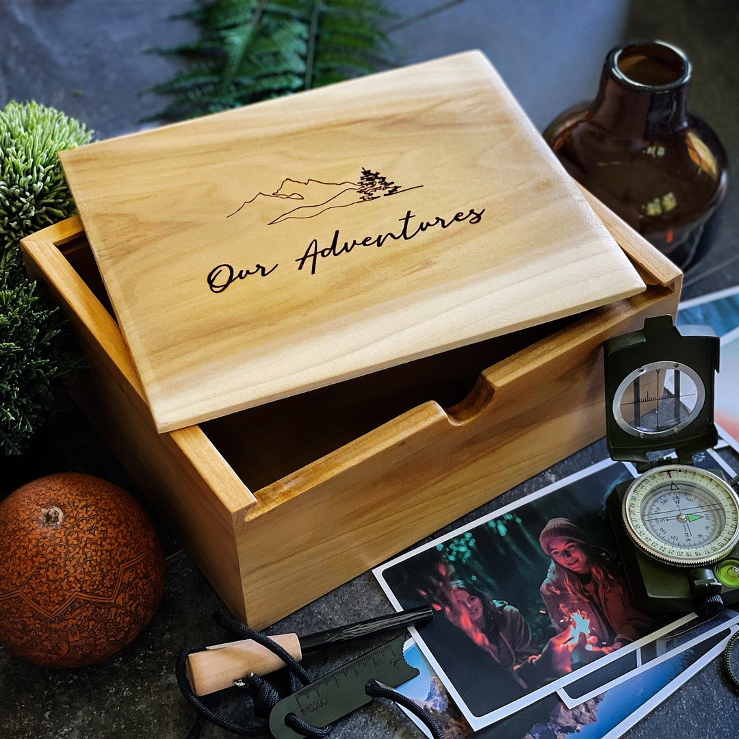 Handmade Keepsake Box, Personalized Engraving, Solid Poplar, Keepsakes ...