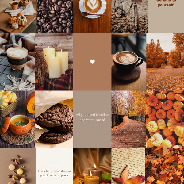 Orange Wall Collage - Etsy