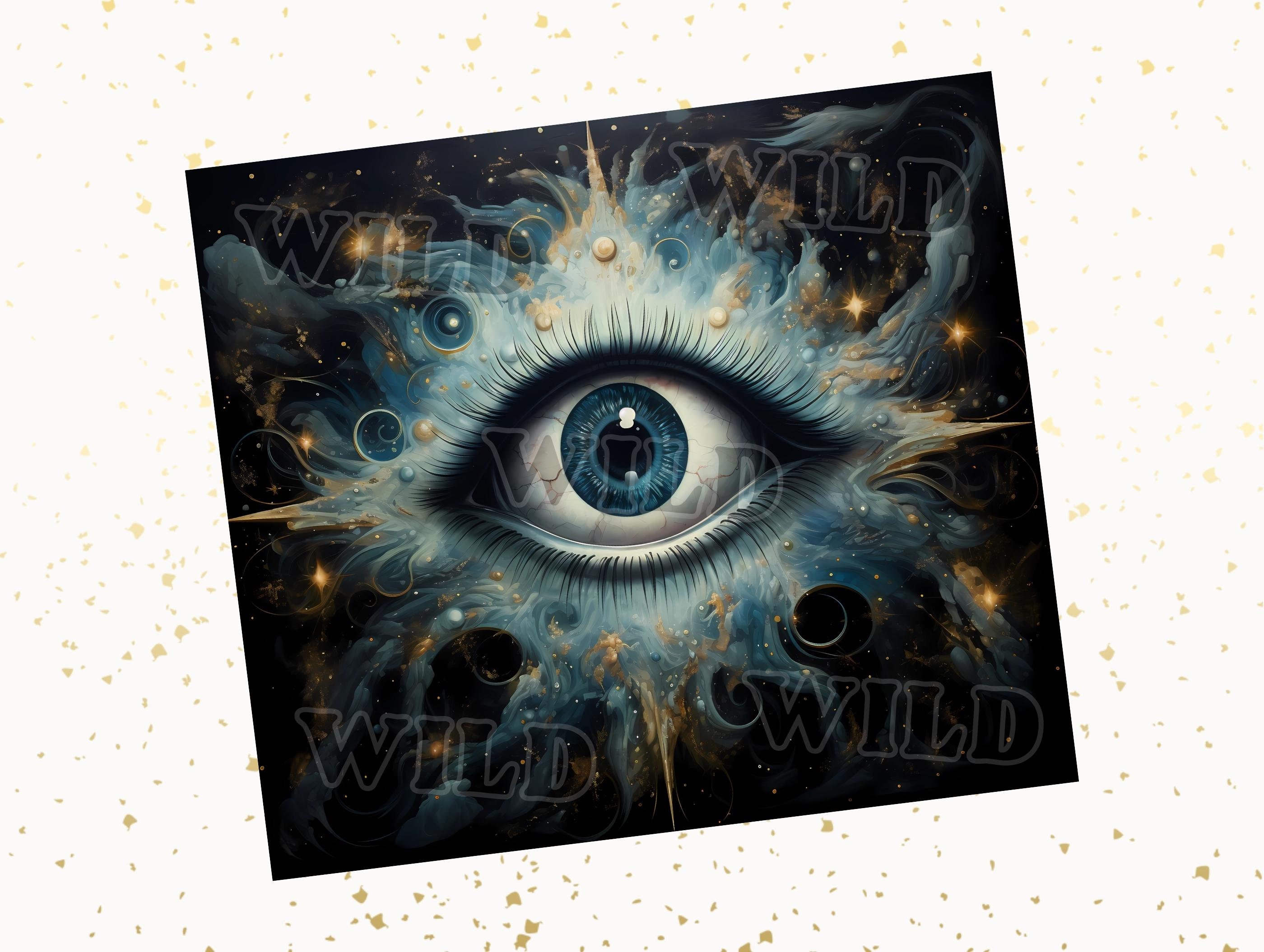 All Seeing Eye Evil Eye PNG Celestial Eye Abstract 20oz Straight Skinny ...