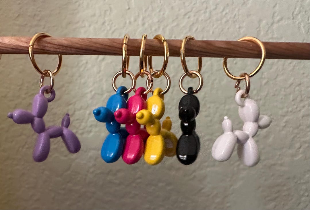 Balloon Animal Stitch Marker Set - 2 Piece Plus Bulb Pins for ...