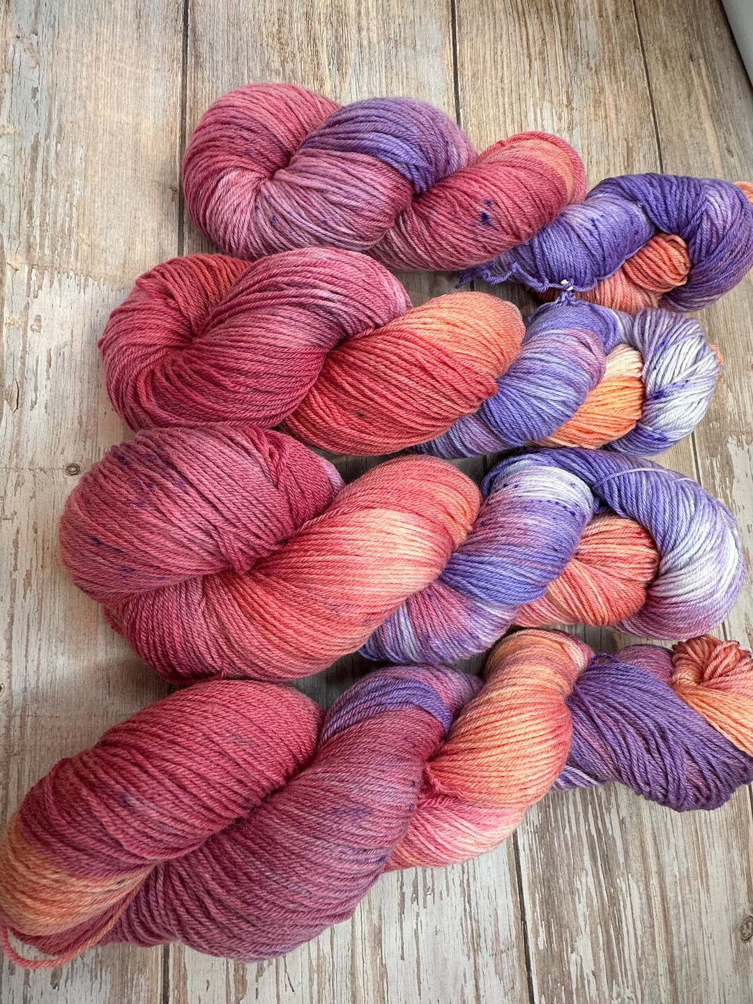 Sunset Collection -abby’s Sunset - Fingering Weight 70 Superwash Merino ...