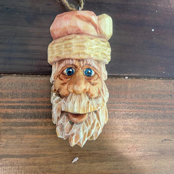 Carved Santa - Etsy