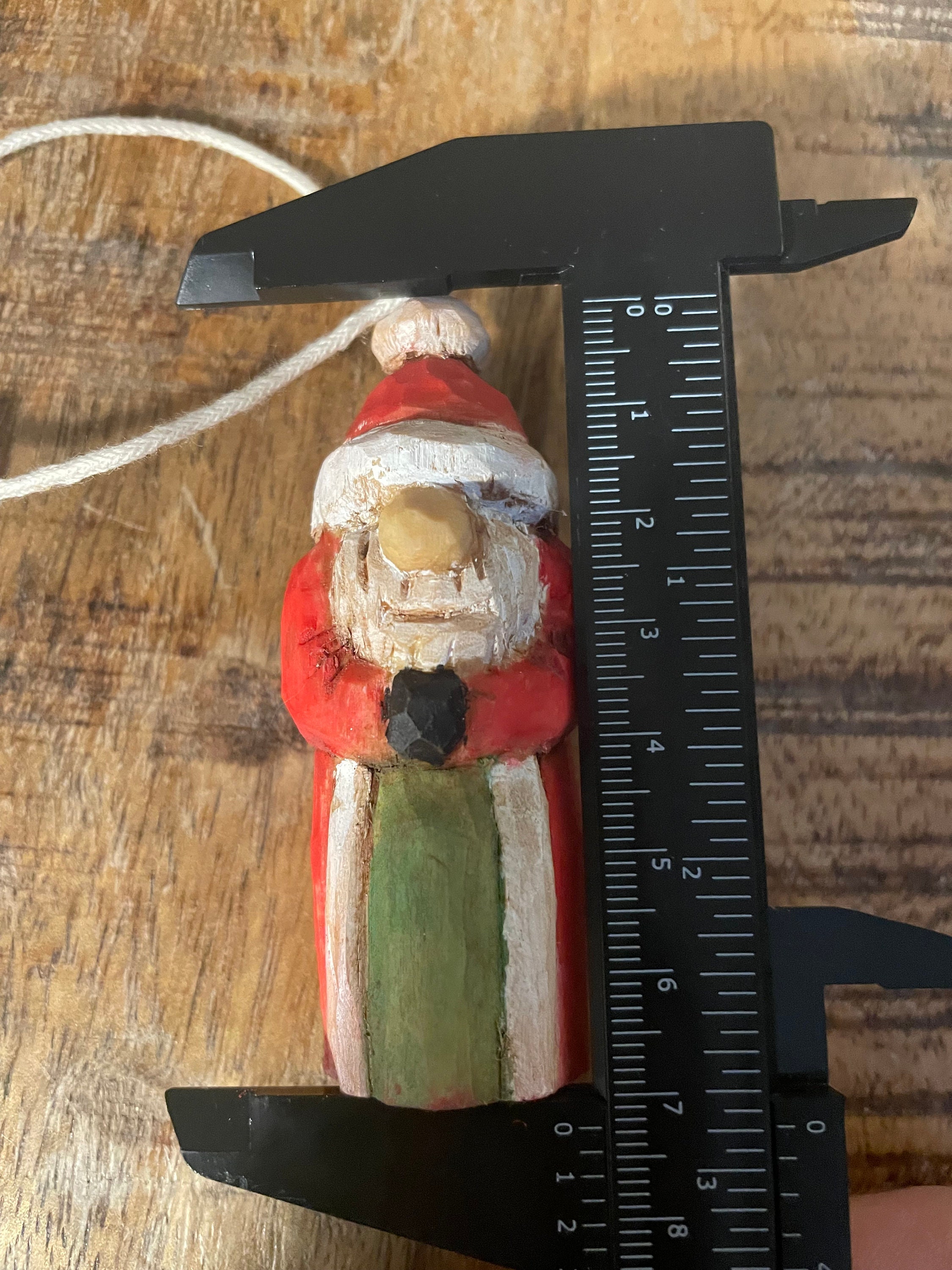 Custom Hand Carved Santa Ornament - Etsy