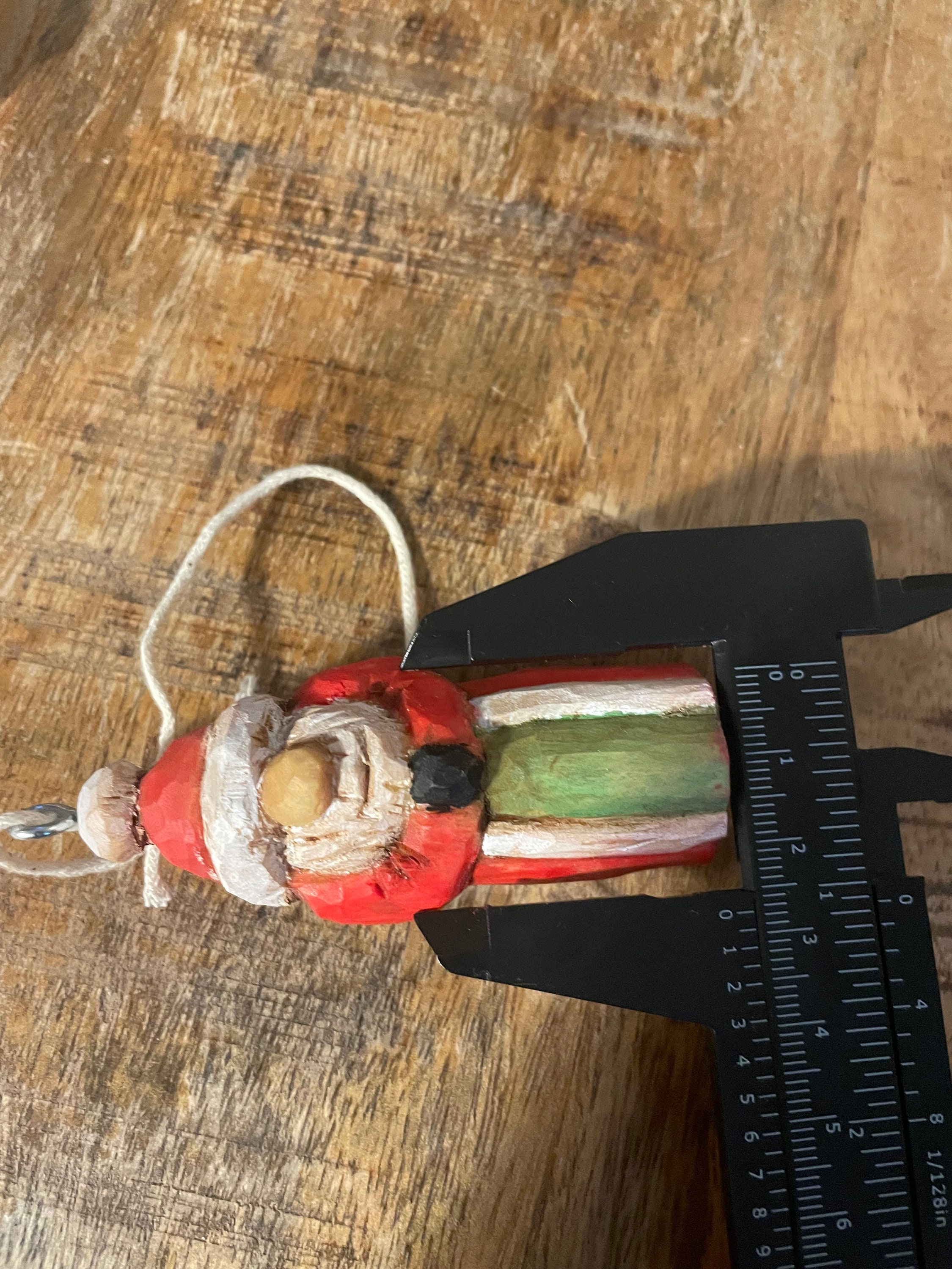 Custom Hand Carved Santa Ornament - Etsy