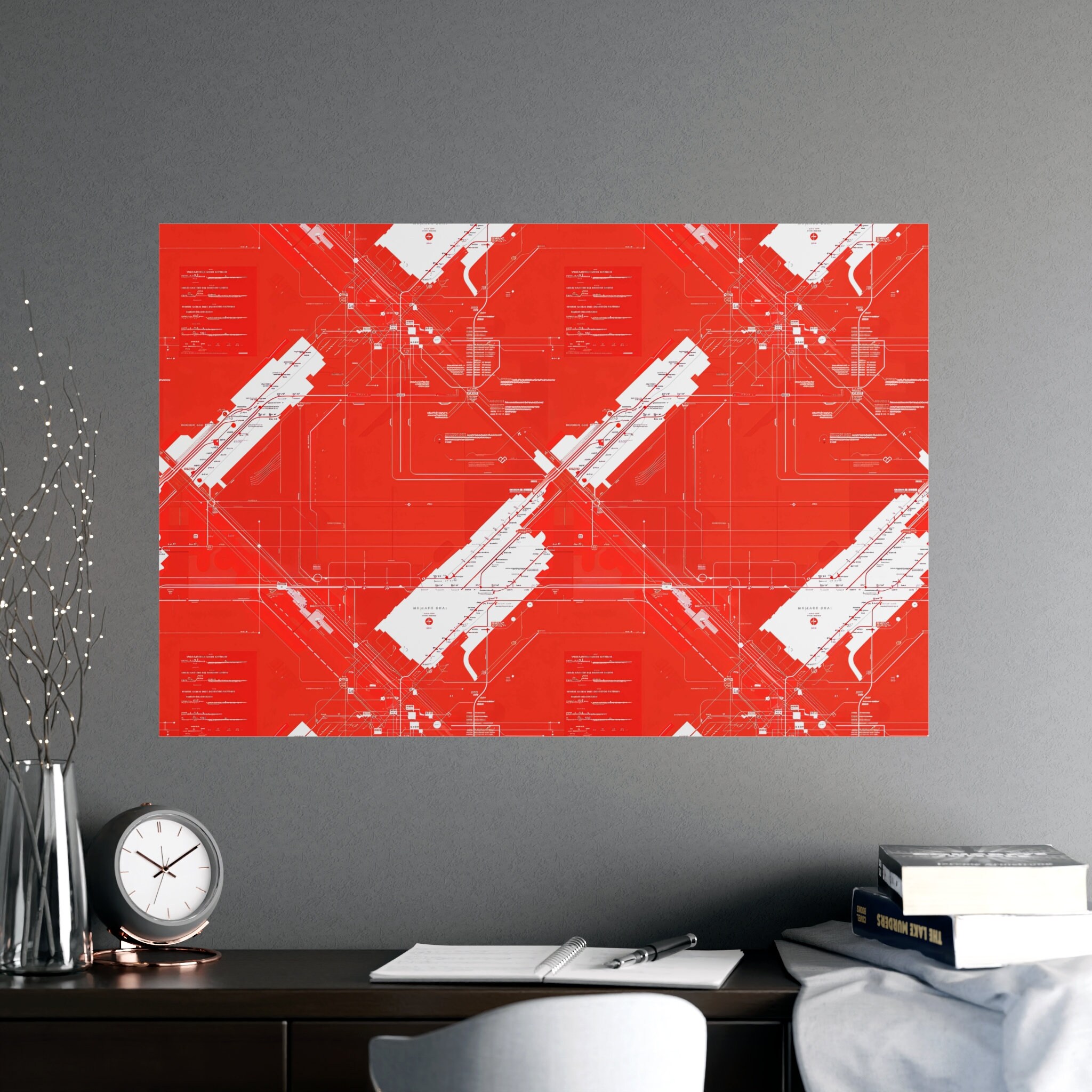 Urban Pattern Subway Maps Digital Paper 2 - Etsy