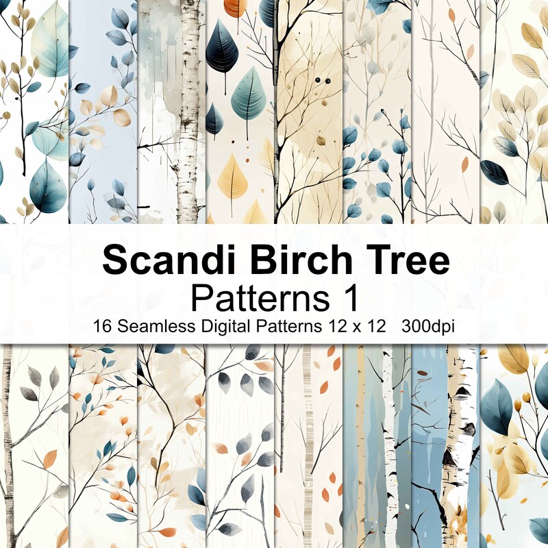 Birch Tree Wallpaper - Etsy