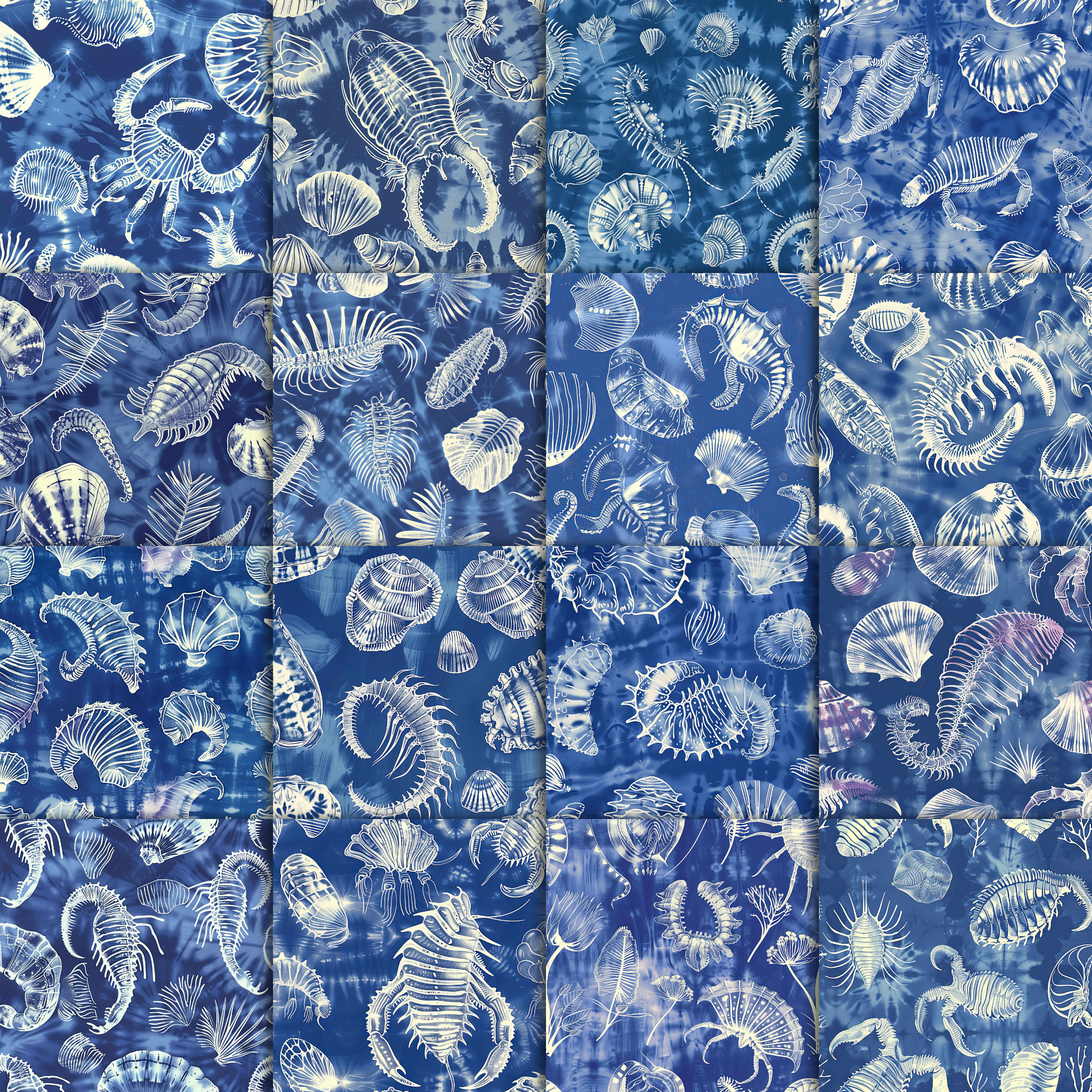 Shabby Chic Fossils Digital Paper 2 - Etsy