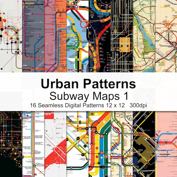 Subway Art Template - Etsy