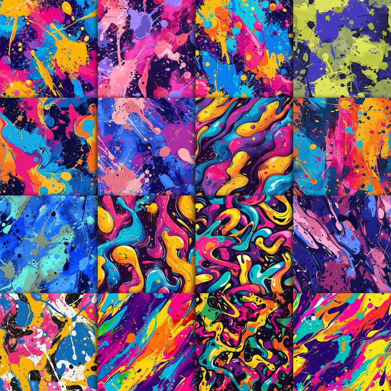 Urban Graffiti Patterns Digital Paper Multipack 3 - Etsy