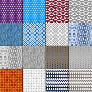 Japanese Traditional Geometric Patterns 1 - Japanese Geometric Digital ...