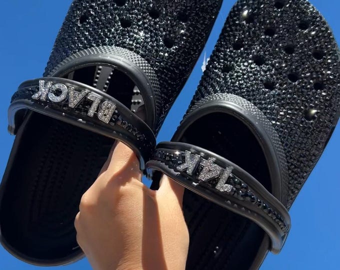Custom Adult Bling Crocs - RED - Etsy