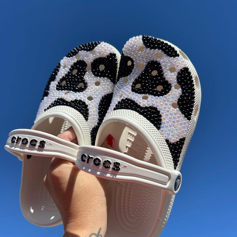 Sparkly Crocs Kids - Etsy