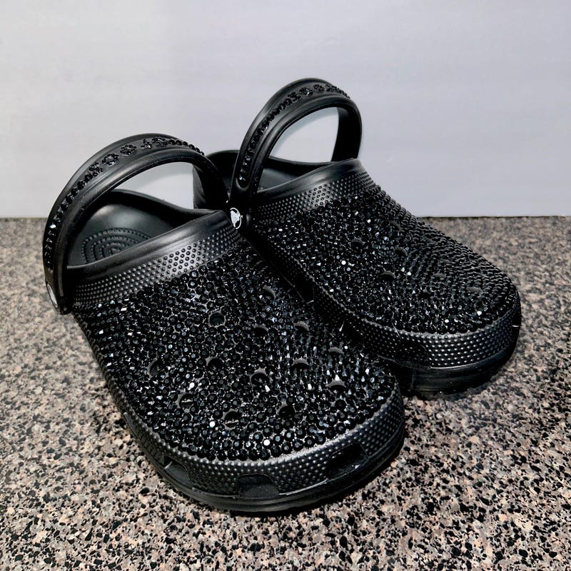 Rhinestone Adult Crocs - Etsy
