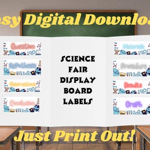 Science Fair Project Label Scientific Method Printable Science ...